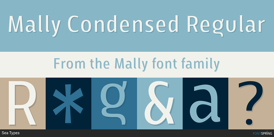 Mally Condensed Regular Font