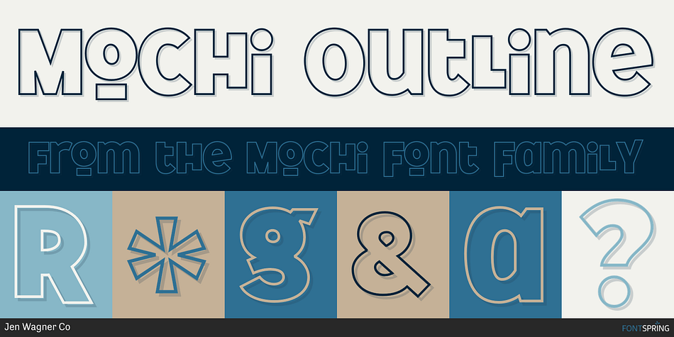 Mochi Outline Font