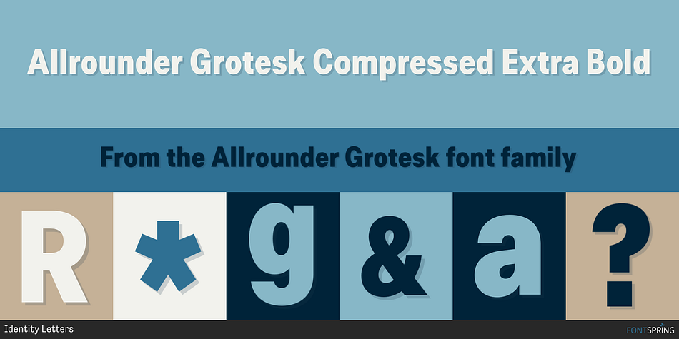 Allrounder Grotesk Compressed Extra Bold Font