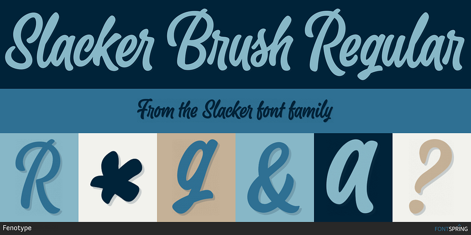 Slacker Brush Regular Font