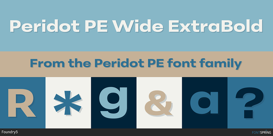 Peridot PE Wide ExtraBold Font