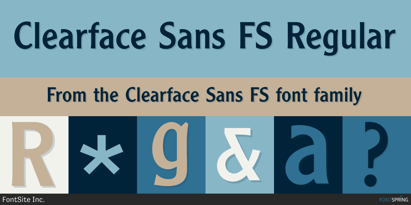 Clearface Sans FS Font