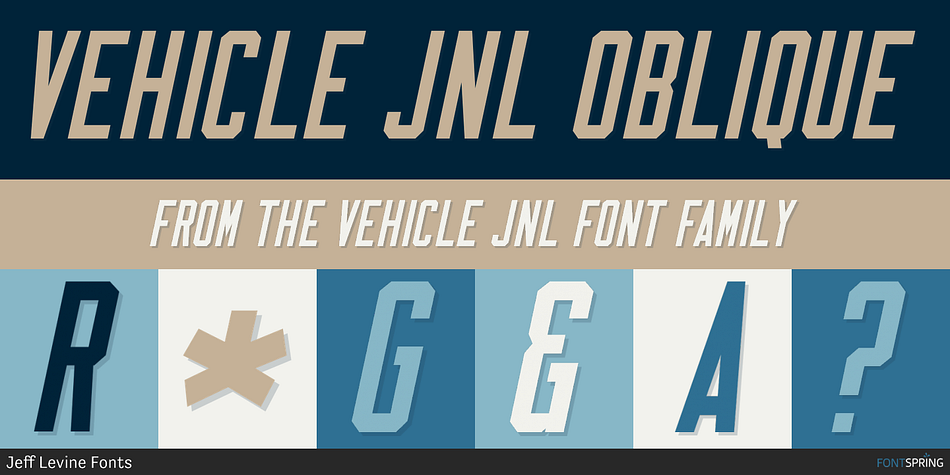 Vehicle JNL Font