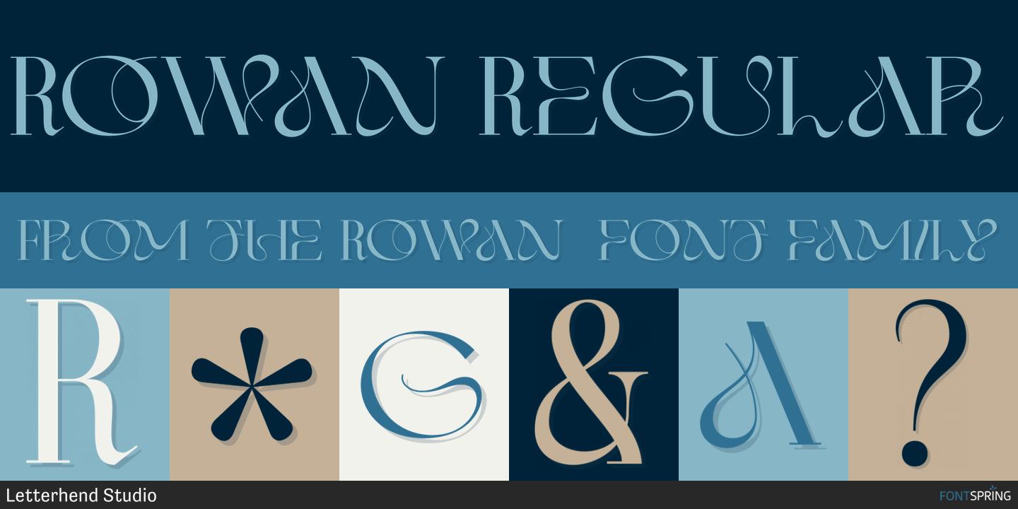 Fonts similar to Rowan