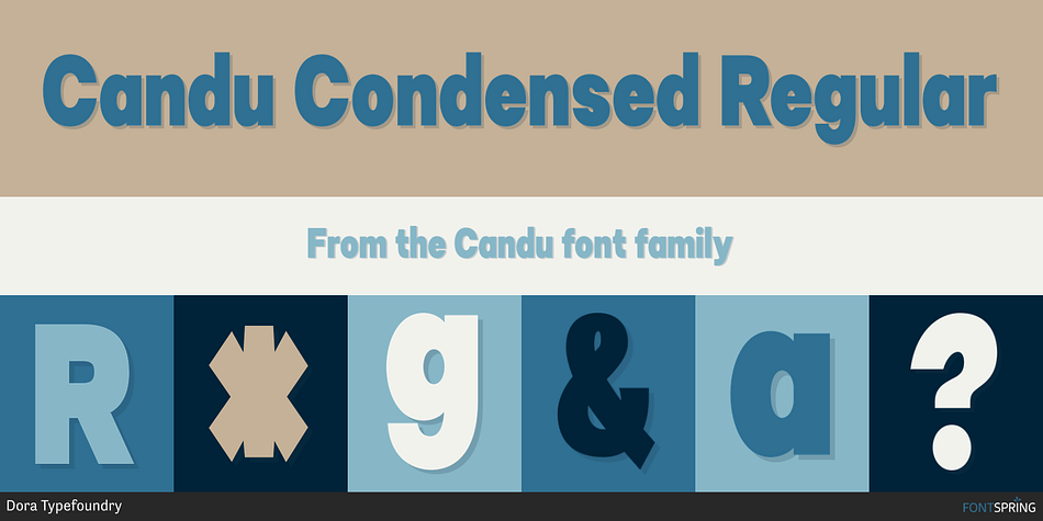 Candu Condensed Regular Font