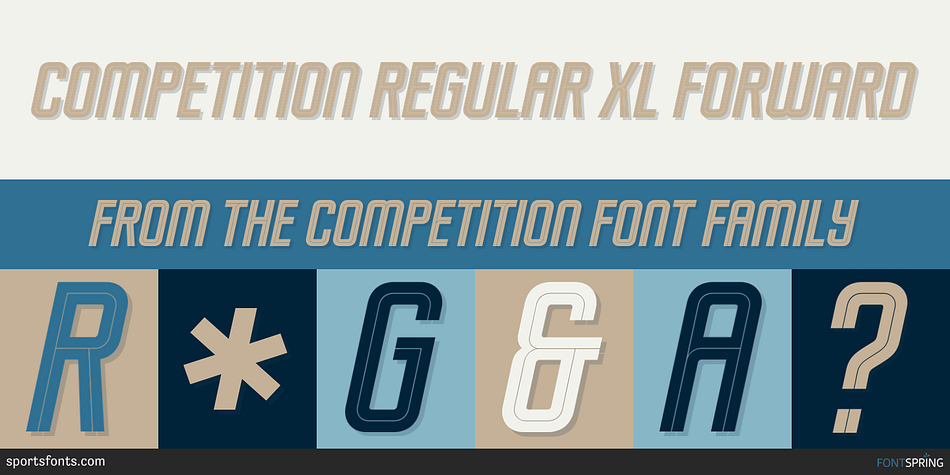 Competition Regular XL Forward Font