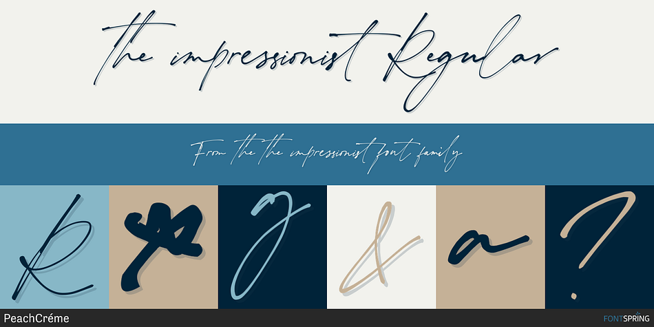 the impressionist Regular Font