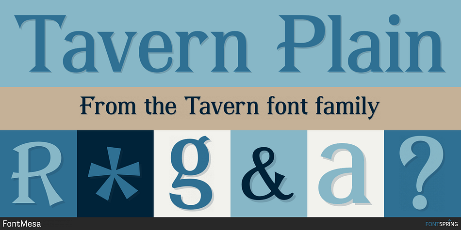 Tavern Plain Font