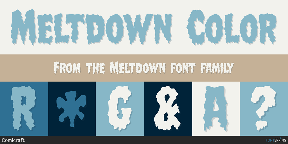 Meltdown Color Font