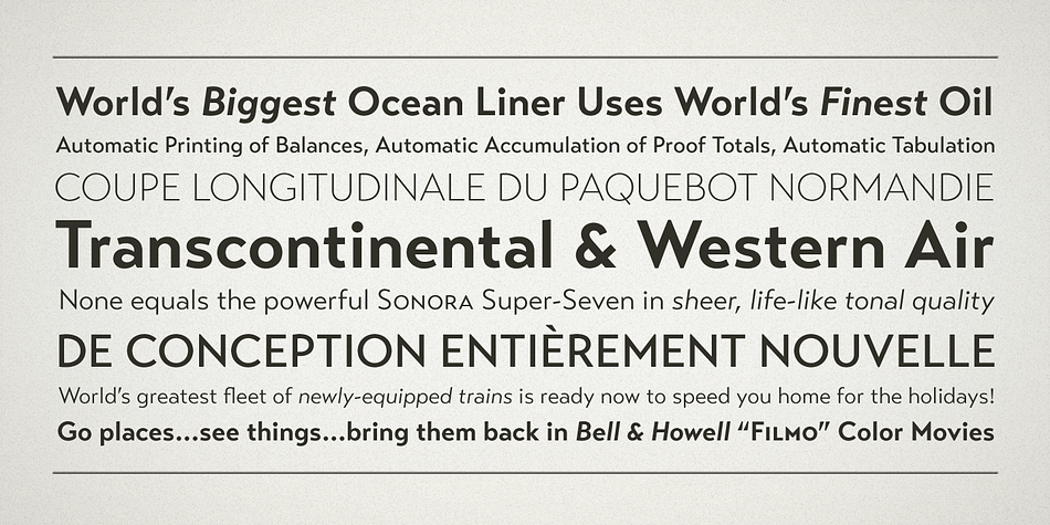 Transat Text Font