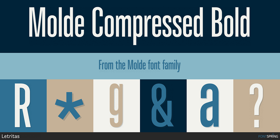 Molde Compressed Bold Font