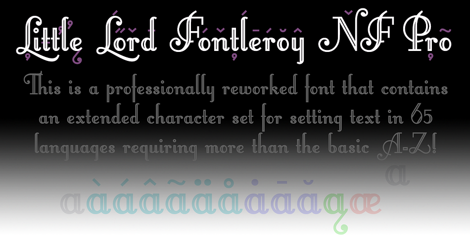 Little Lord Fontleroy NF Pro Font | Fontspring