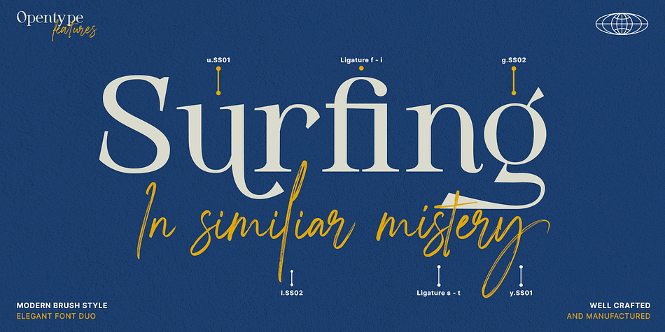 Modern Brush Style Font