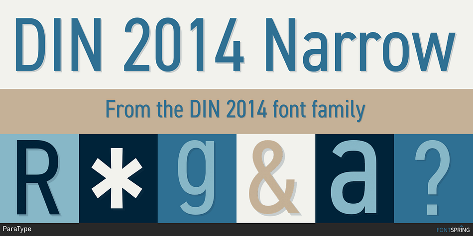 DIN 2014 Narrow Font