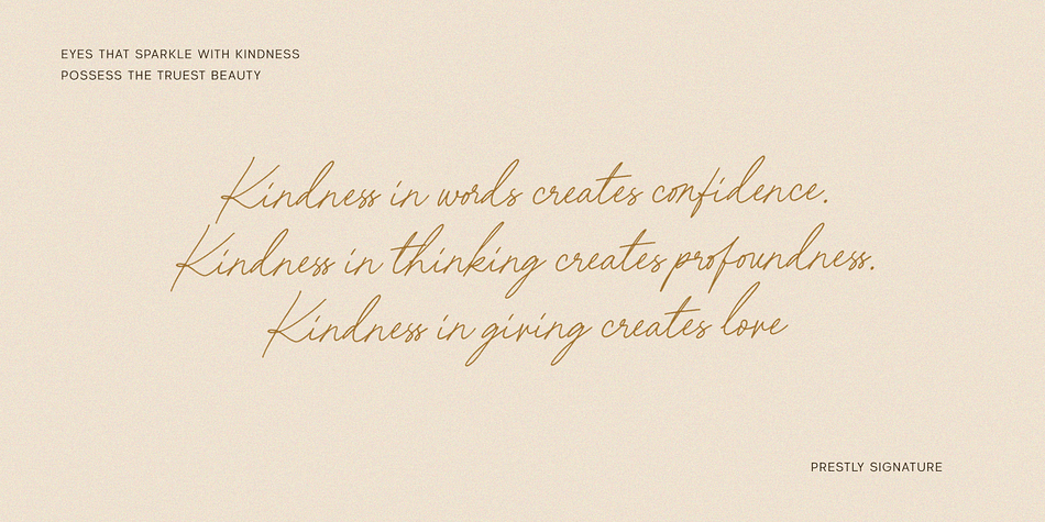 Prestly Signature Font