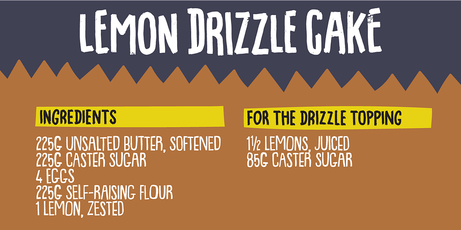 Lemon Drizzle Font