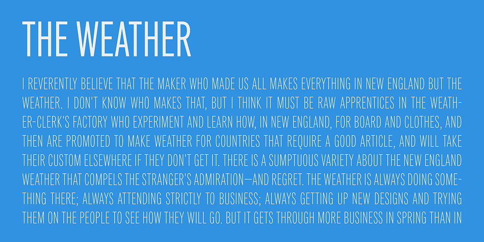 Fairweather Font
