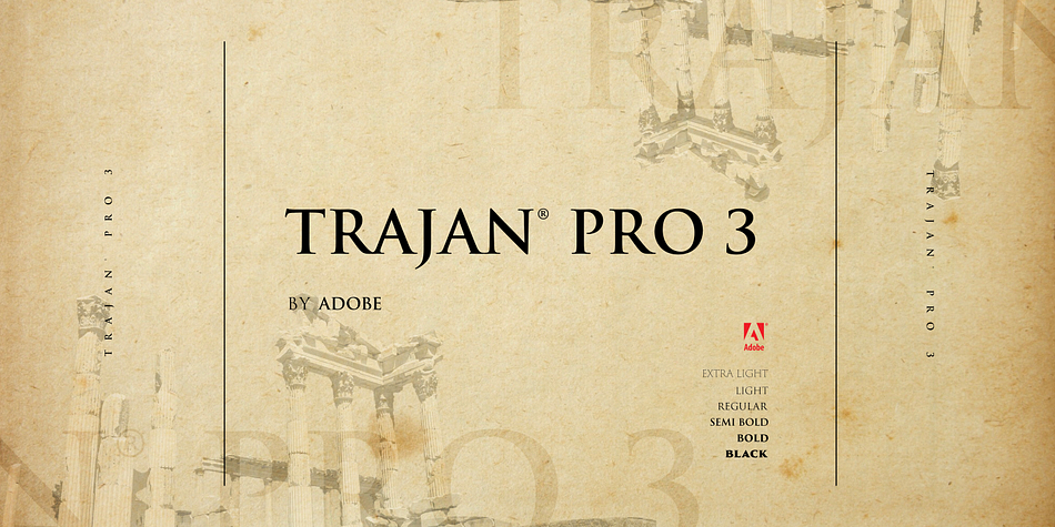 Trajan® Pro 3 Font