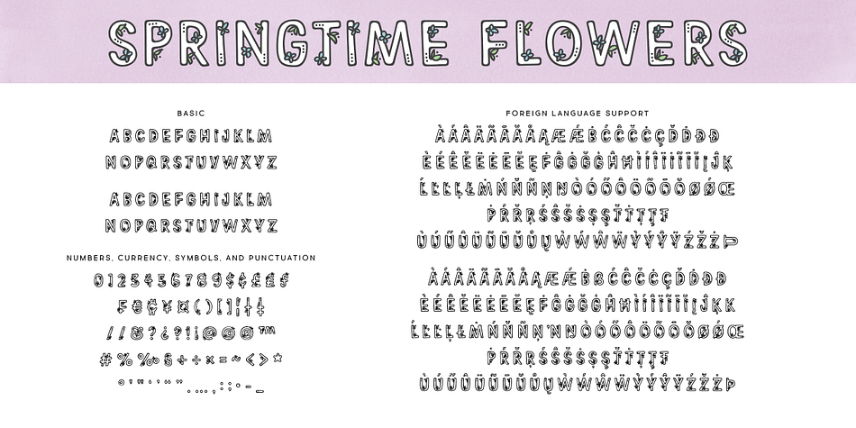 Springtime Flowers Font