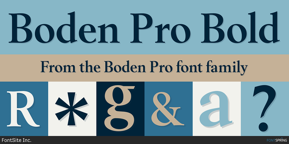 Boden Pro Bold Font