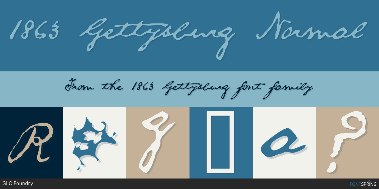 Fonts similar to 1863 Gettysburg