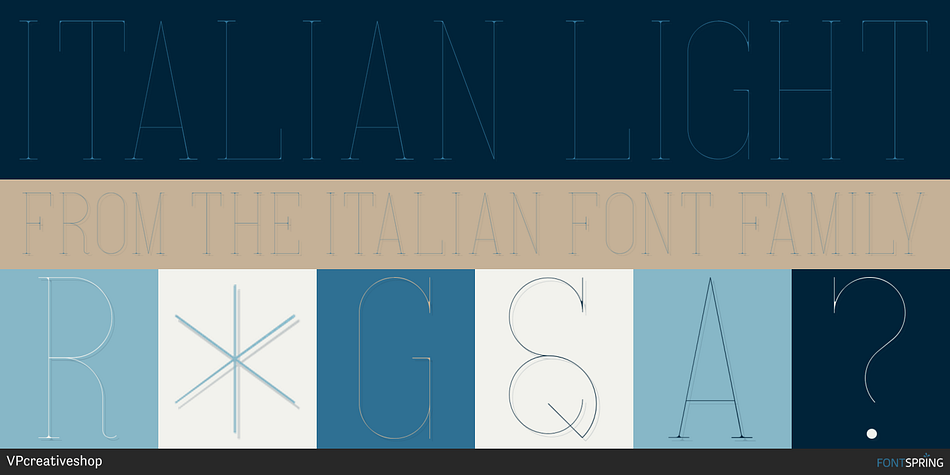Italian Light Font