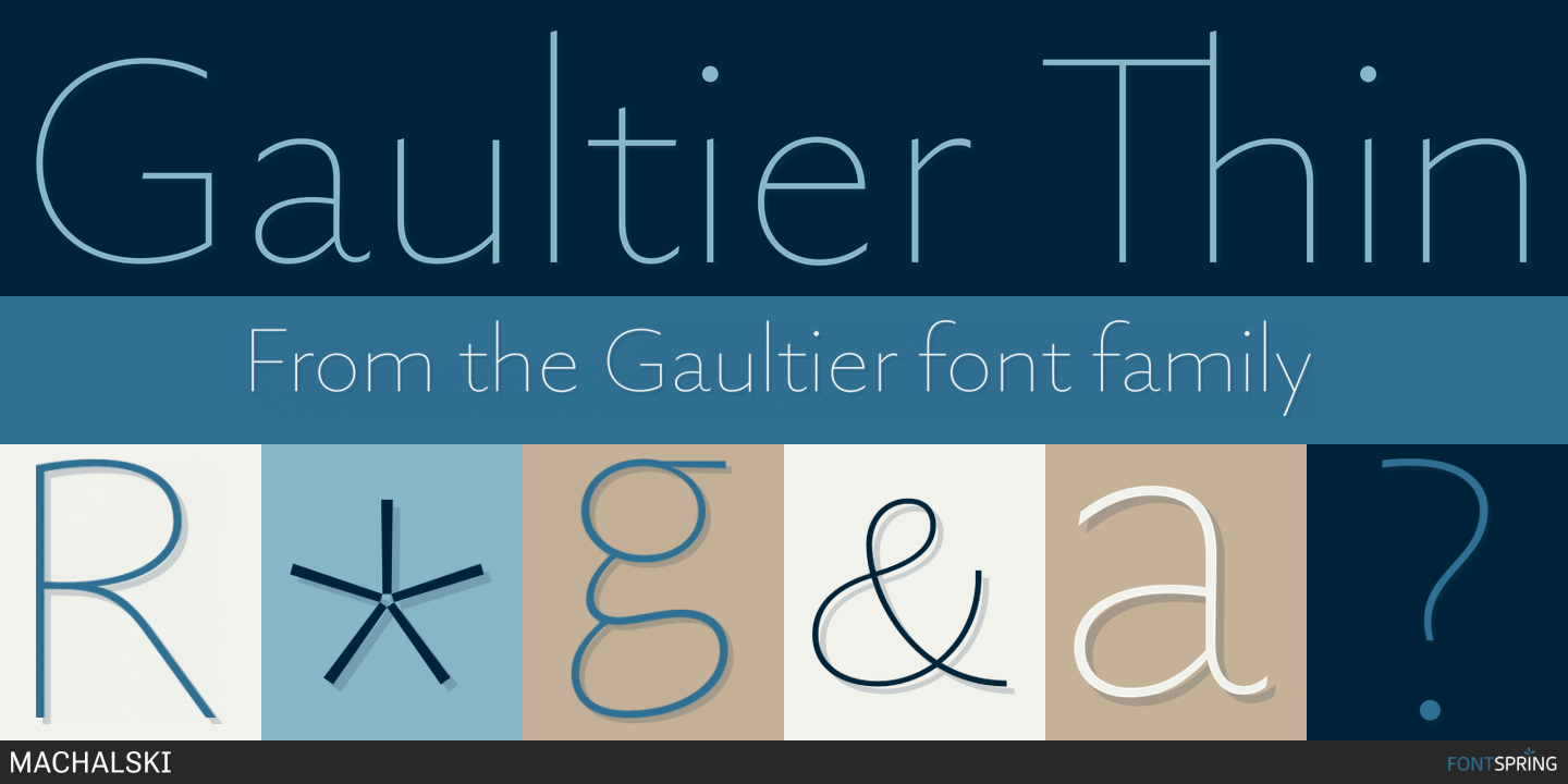 Fonts similar to Gaultier