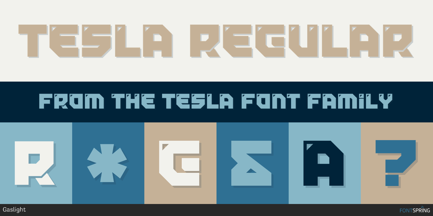 Fonts similar to Tesla