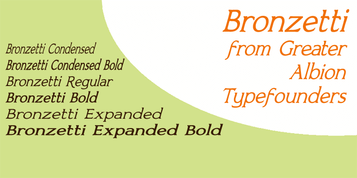 Bronzetti Font