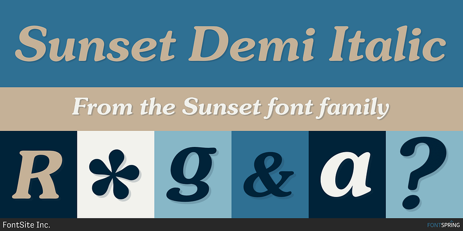 Sunset Font | Fontspring