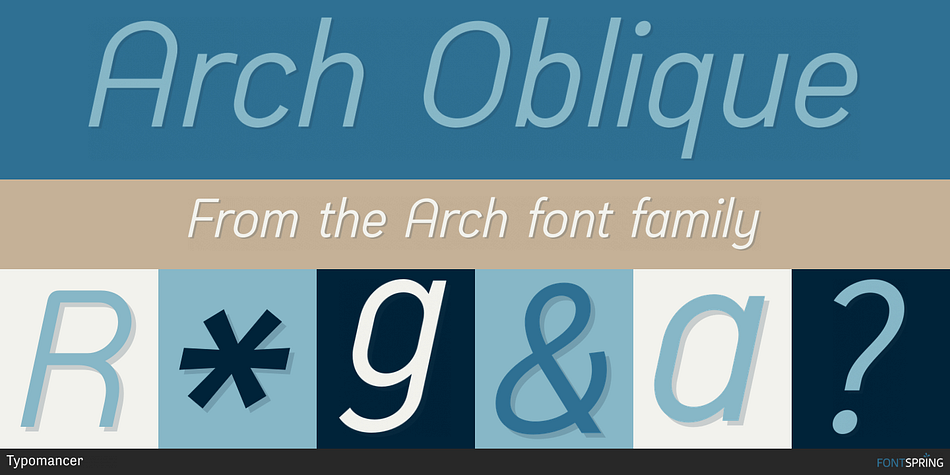 Arch Oblique Font