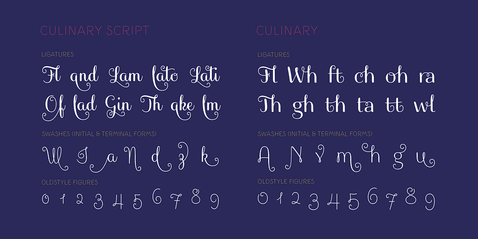 Culinary Font