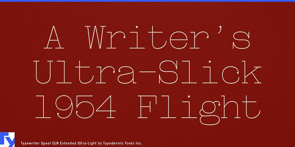 Typewriter Spool Font