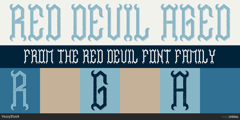 Red Devil Aged Font
