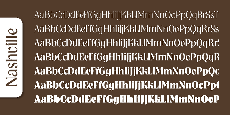 Nashville Serial Font