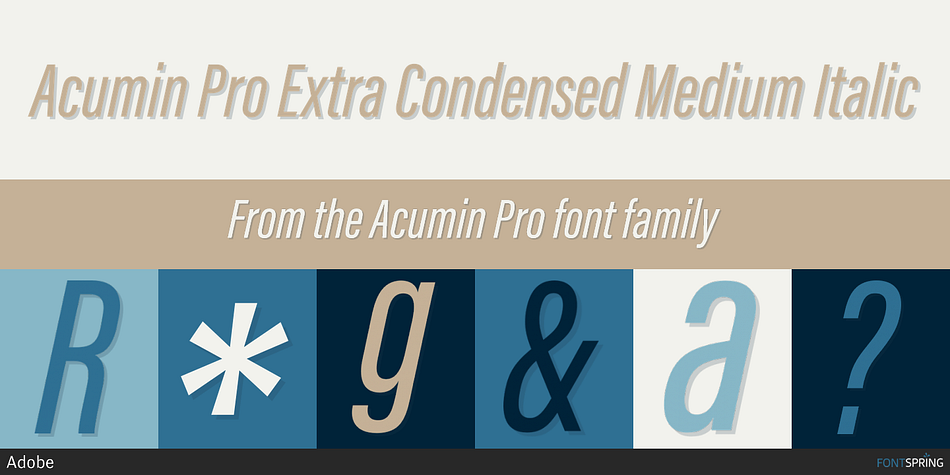 Acumin Pro Extra Condensed Font