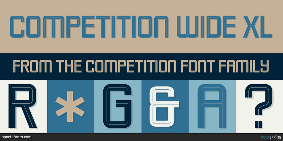 Competition Wide XL Font