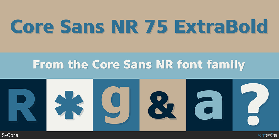 Core Sans NR 75 ExtraBold Font