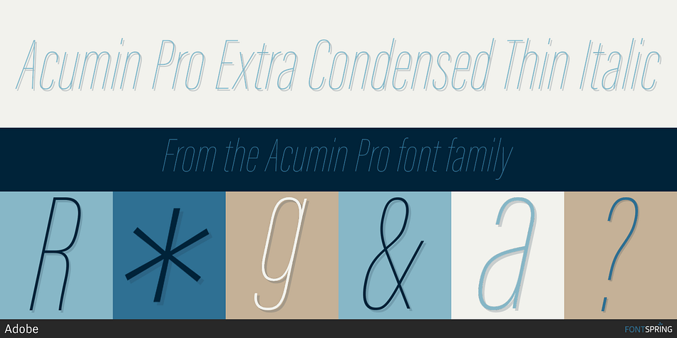 Acumin Pro Extra Condensed Font