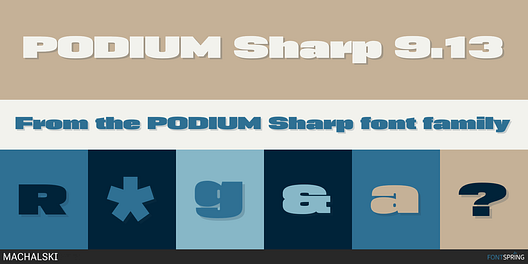 Fonts similar to PODIUM Sharp