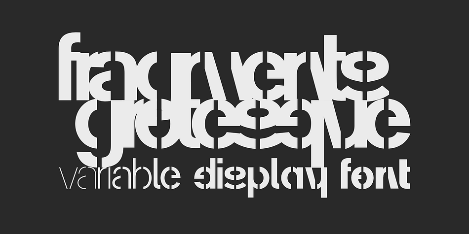 Fragments Grotesque A Black Font