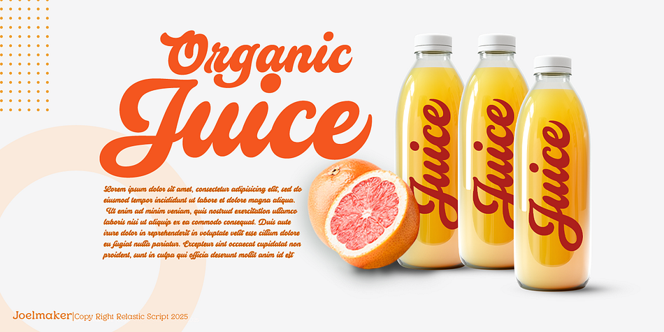 Relastic Script Font