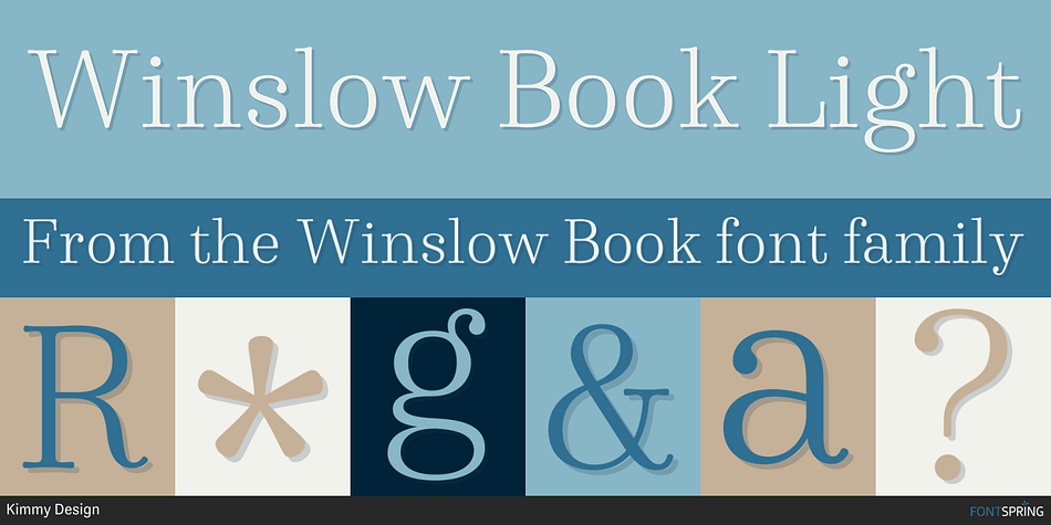 Winslow Book Light Font