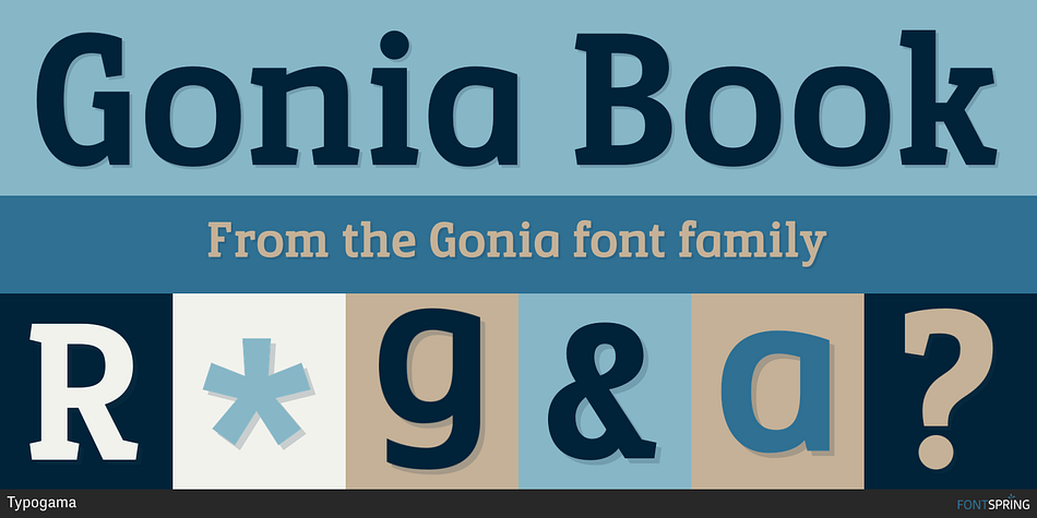 Gonia Book Font