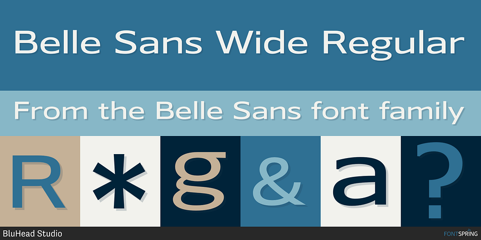 Belle Sans Wide Regular Font