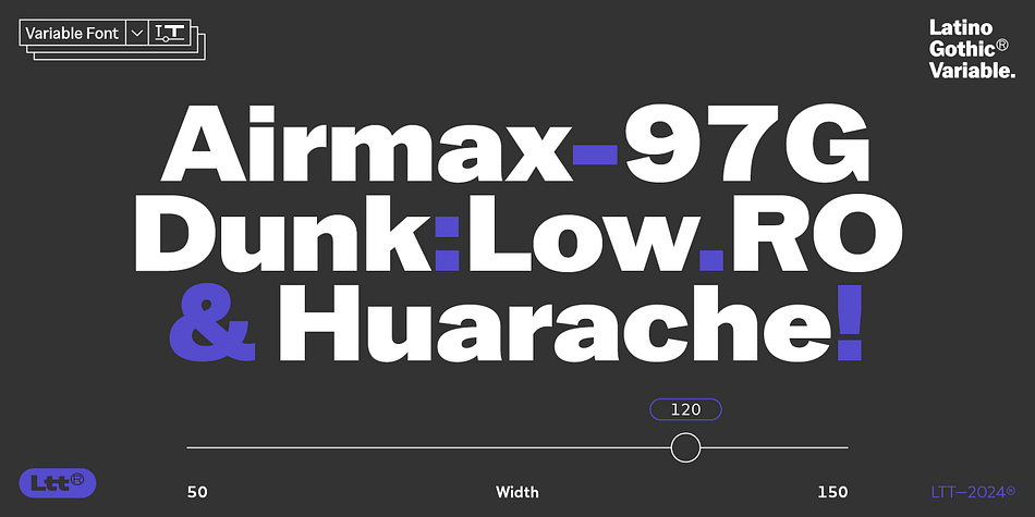 Latino Gothic Variable Font