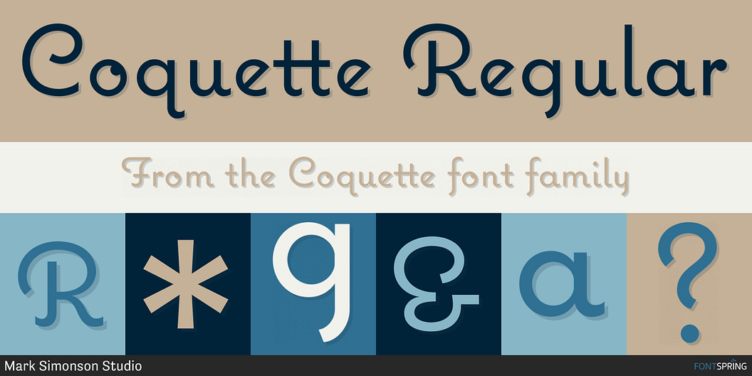 Fonts similar to Coquette