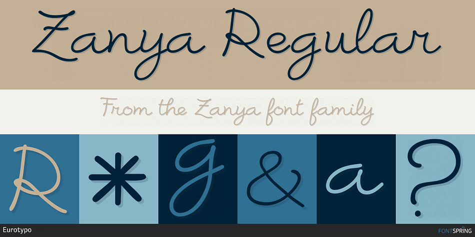 Zanya Regular Font