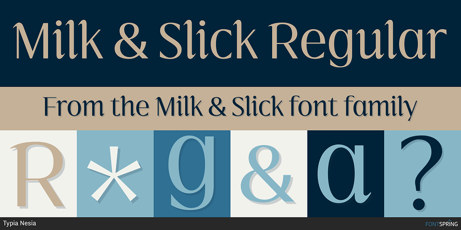 Milk & Slick Regular Font