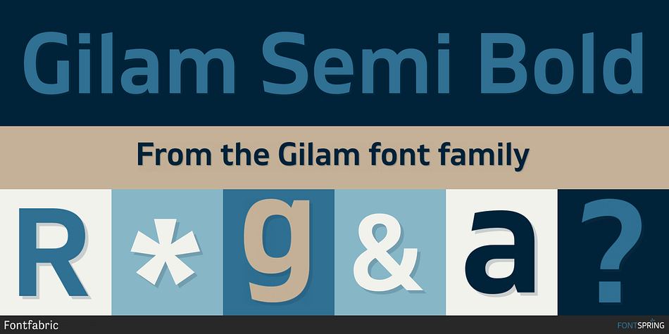 Gilam Semi Bold Font